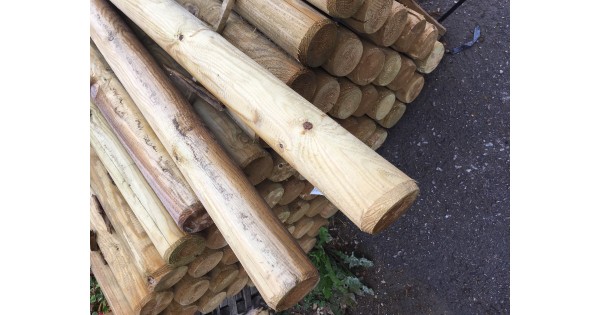 0.9m x 100mm Round Pole